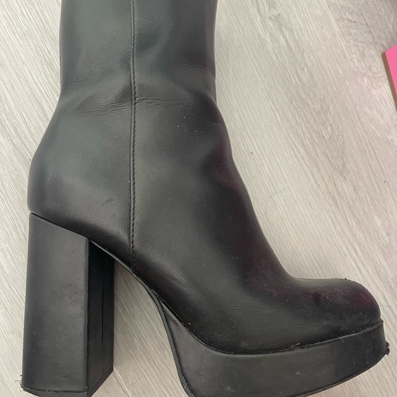 Primark | Shoes | Elegant Black Platform Boots | Poshmark